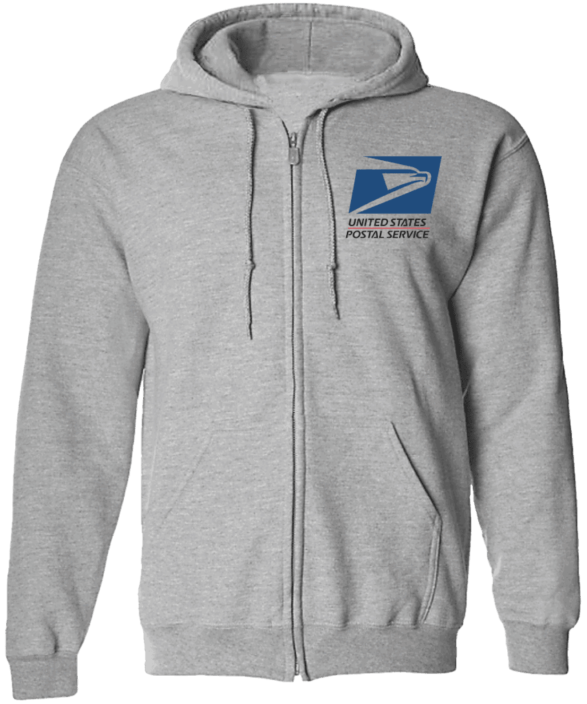 #HZSWS01 - USPS Zipper Hoodie - CardsByMail.org
